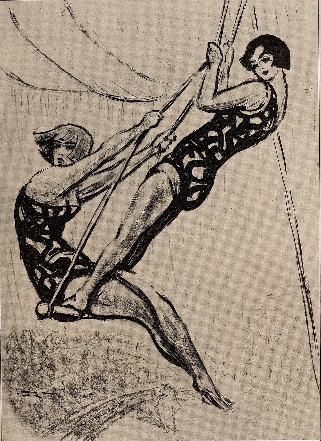 les trapezistes, Richard Rost (1878-1921) - De Main de Maître