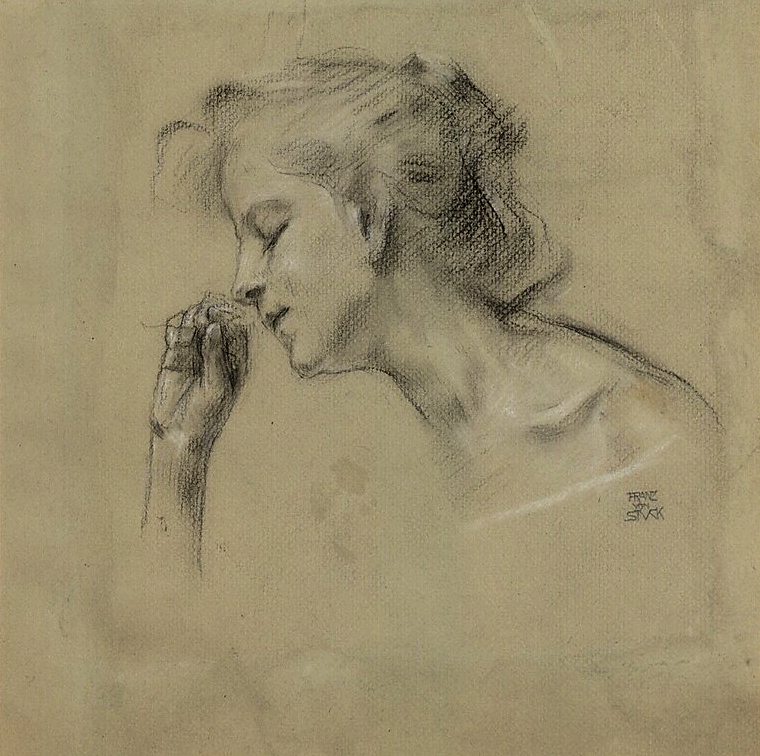 Portrait feminin de profil - De Main de Maître